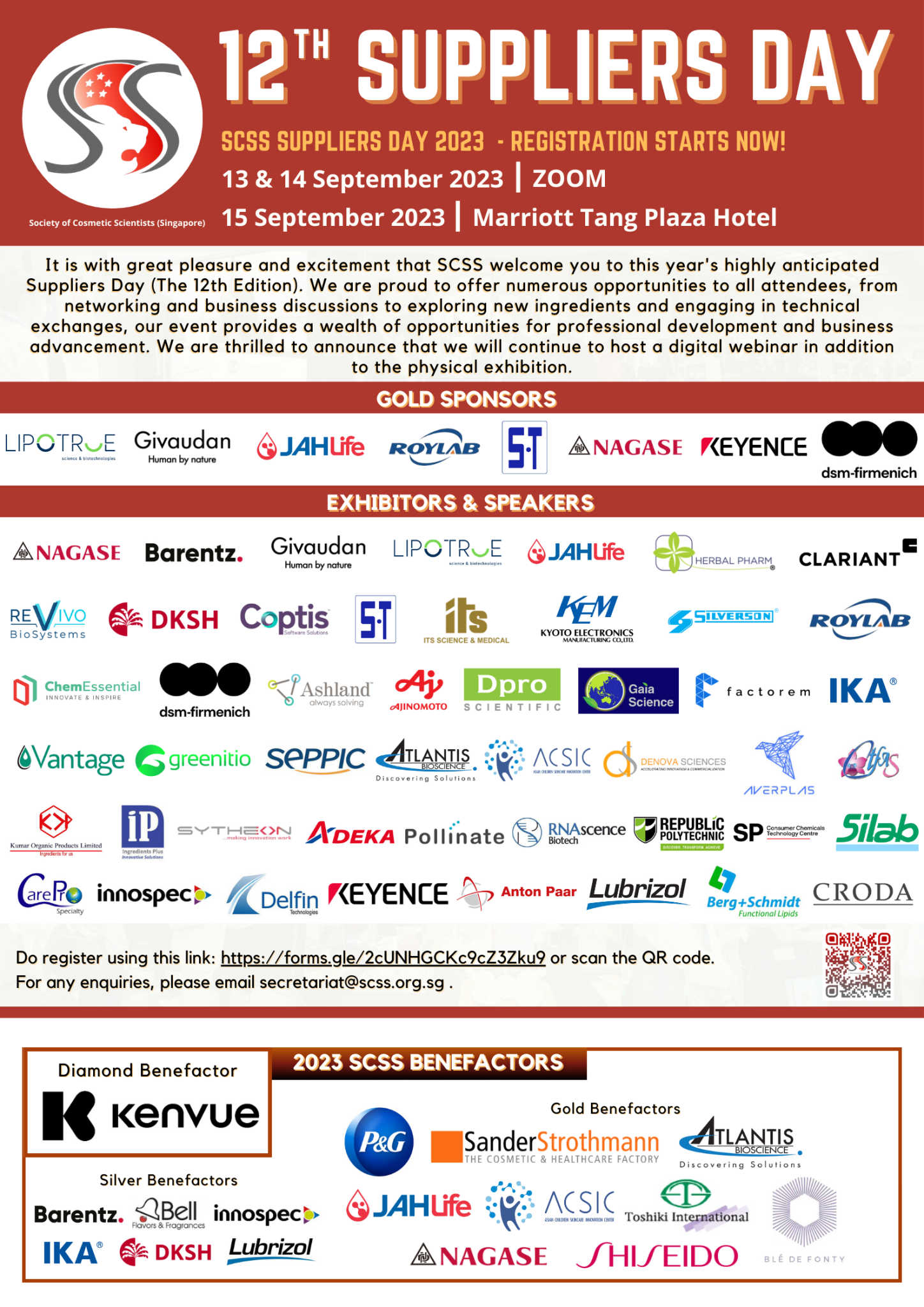 12th Suppliers Day – Society Cosmetic Scientists Singapore