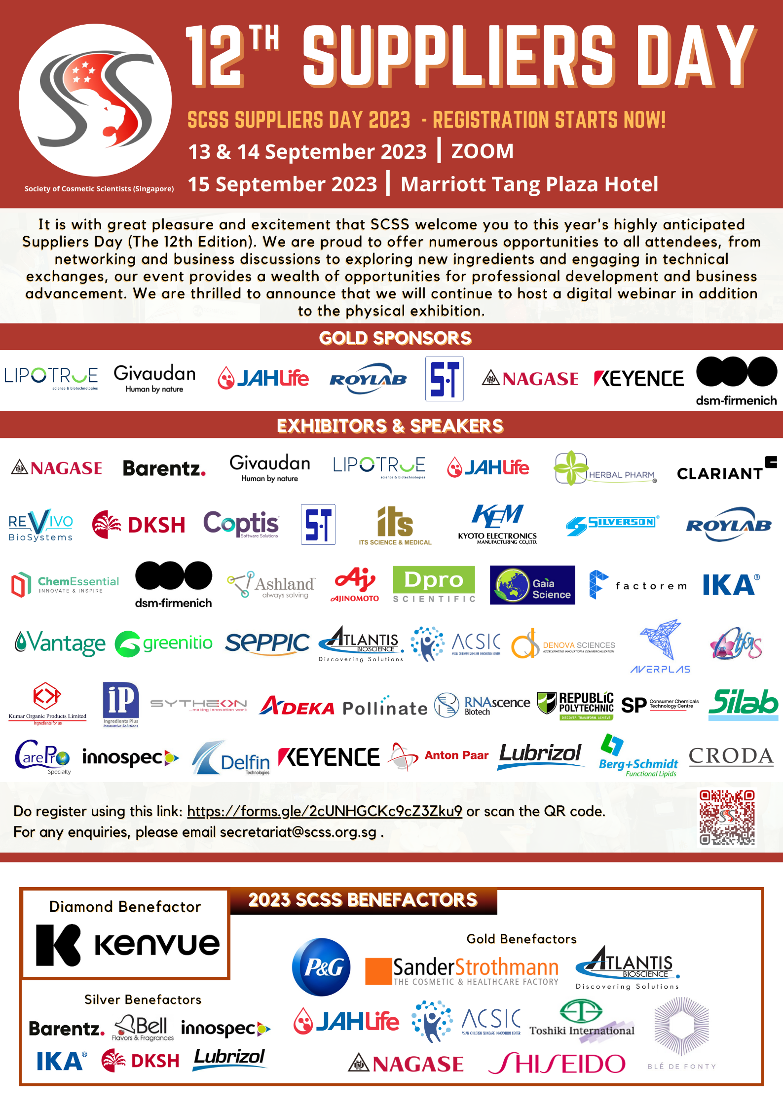 12th Suppliers Day – Society Cosmetic Scientists Singapore